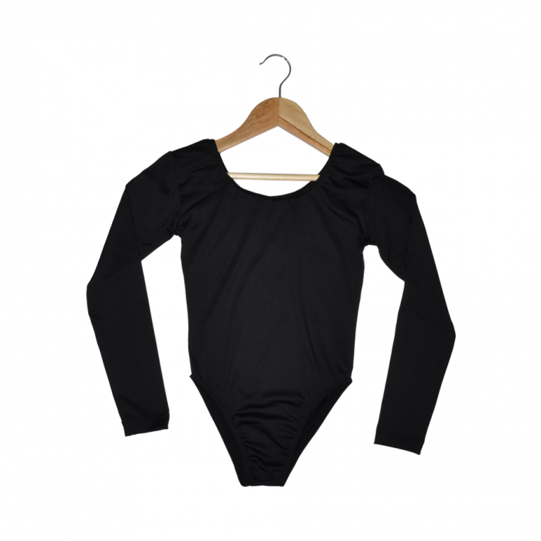 Trusa de ballet negra manga larga | Bailarina